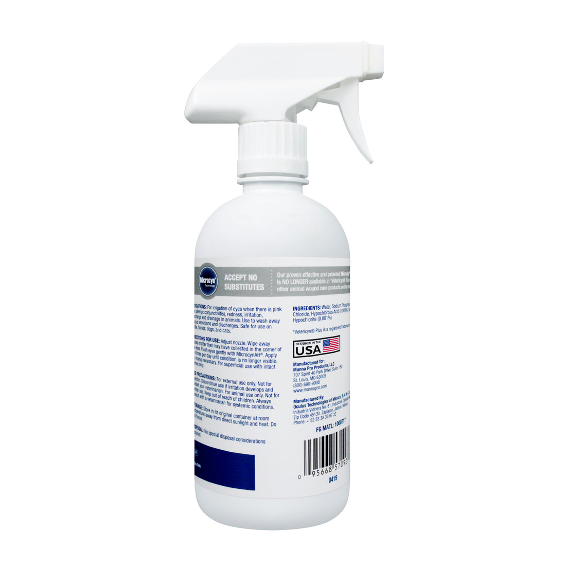 MicrocynAH® Pink Eye Spray | MannaPro