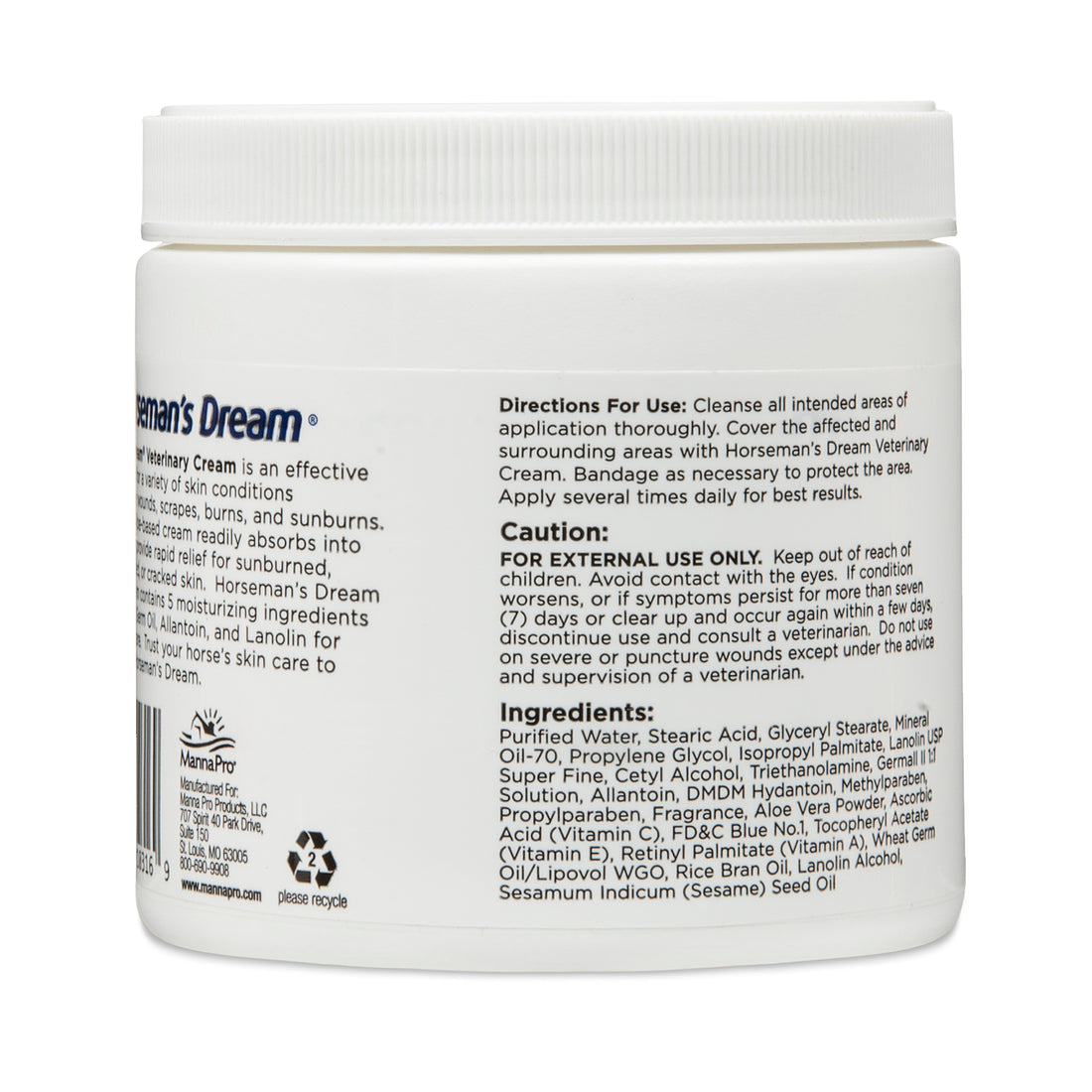 Horseman's Dream® Veterinary Cream | MannaPro